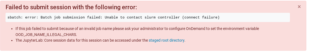 Failed to submit session - IFB Core Cluster - IFB Community Support